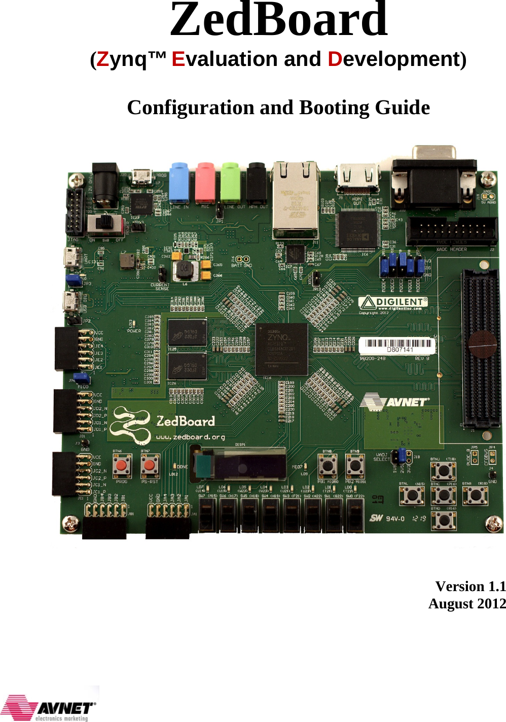 Zedboardbootguideids141v11x Zed Board Boot Guide Ids14 1 V1