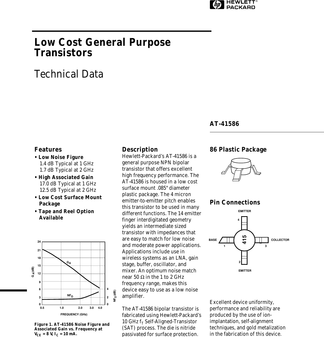 AT 41586 Datasheet. Www.s manuals.com. Hp