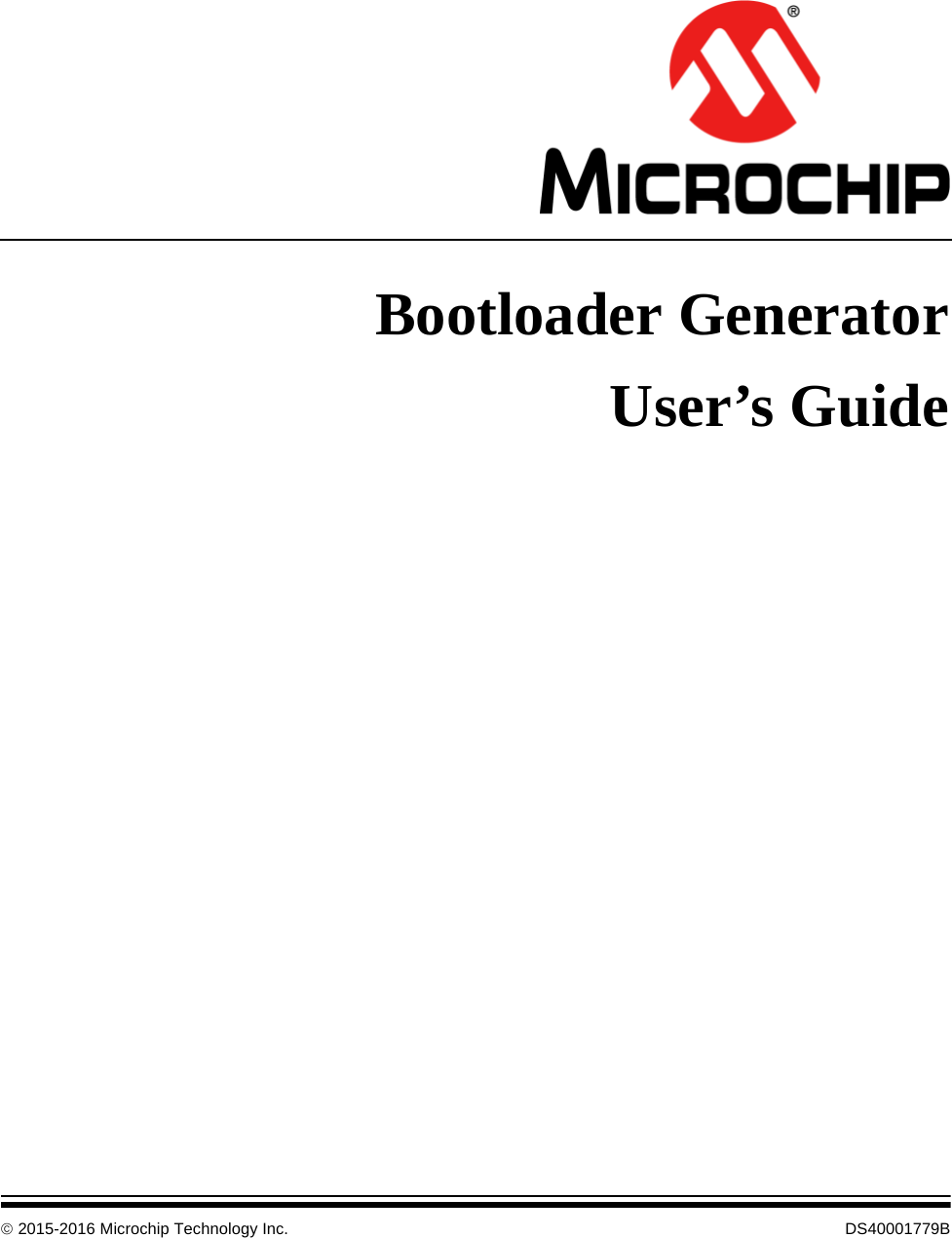 Bootloader Generator Users Guide User