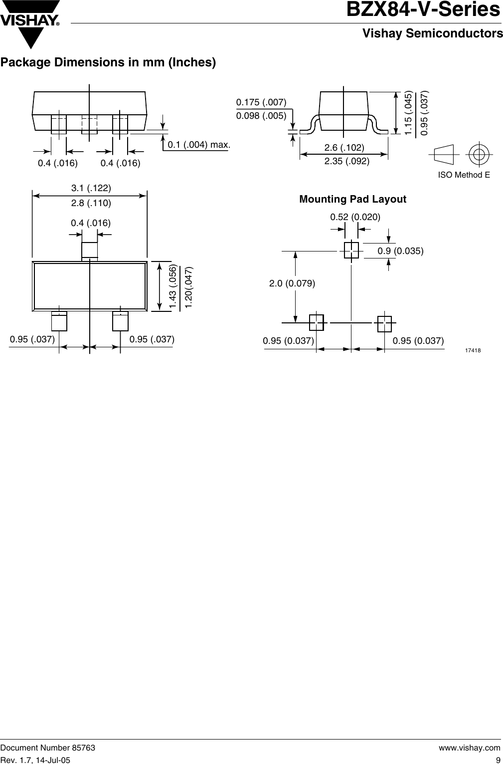 BZX84 V Series Datasheet. Www.s manuals.com. Vishay