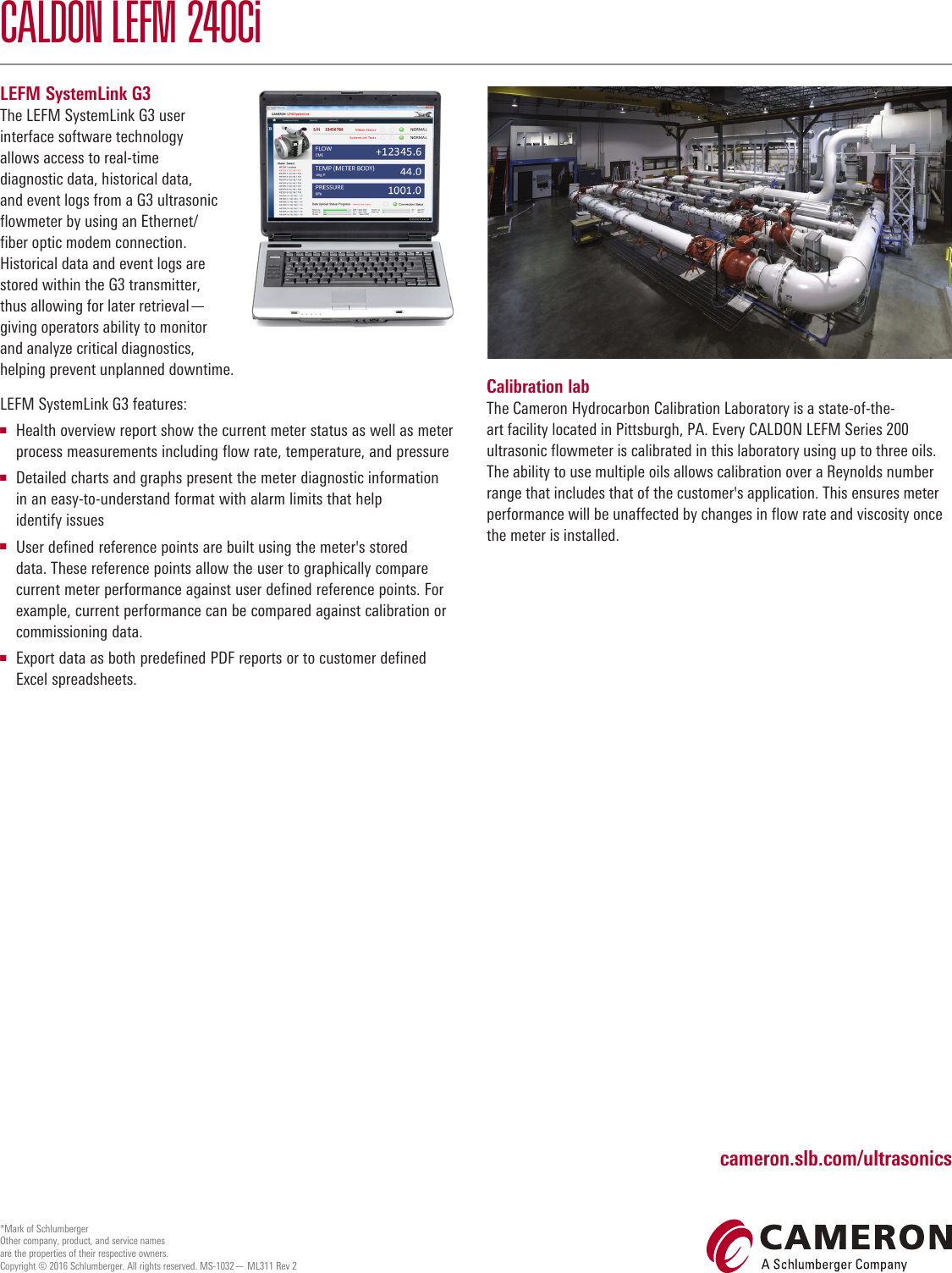 CALDON LEFM 240Ci Liquid Ultrasonic Flowmeter Data Sheet