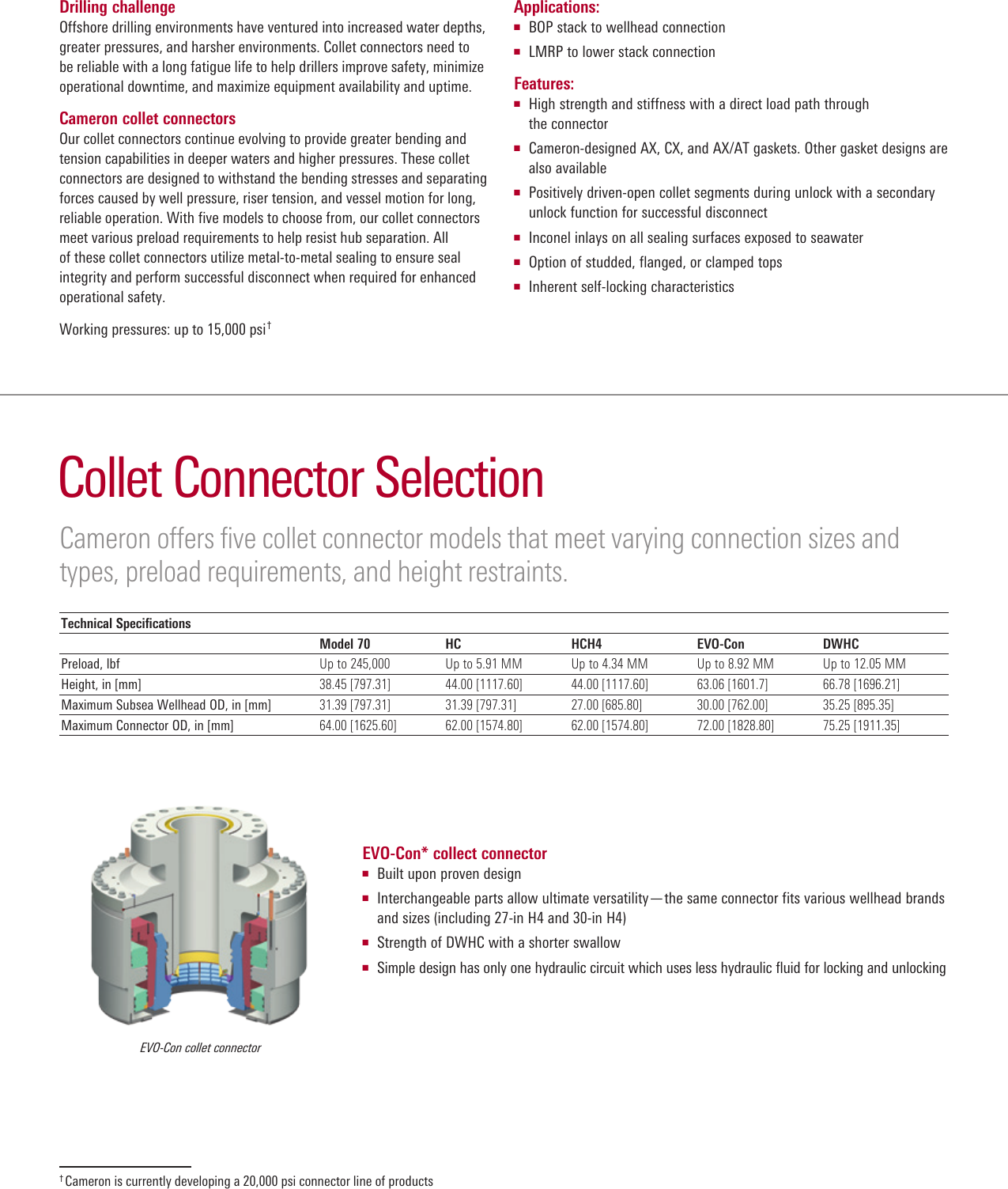 Collet Connectors For BOP Stacks connector brochure