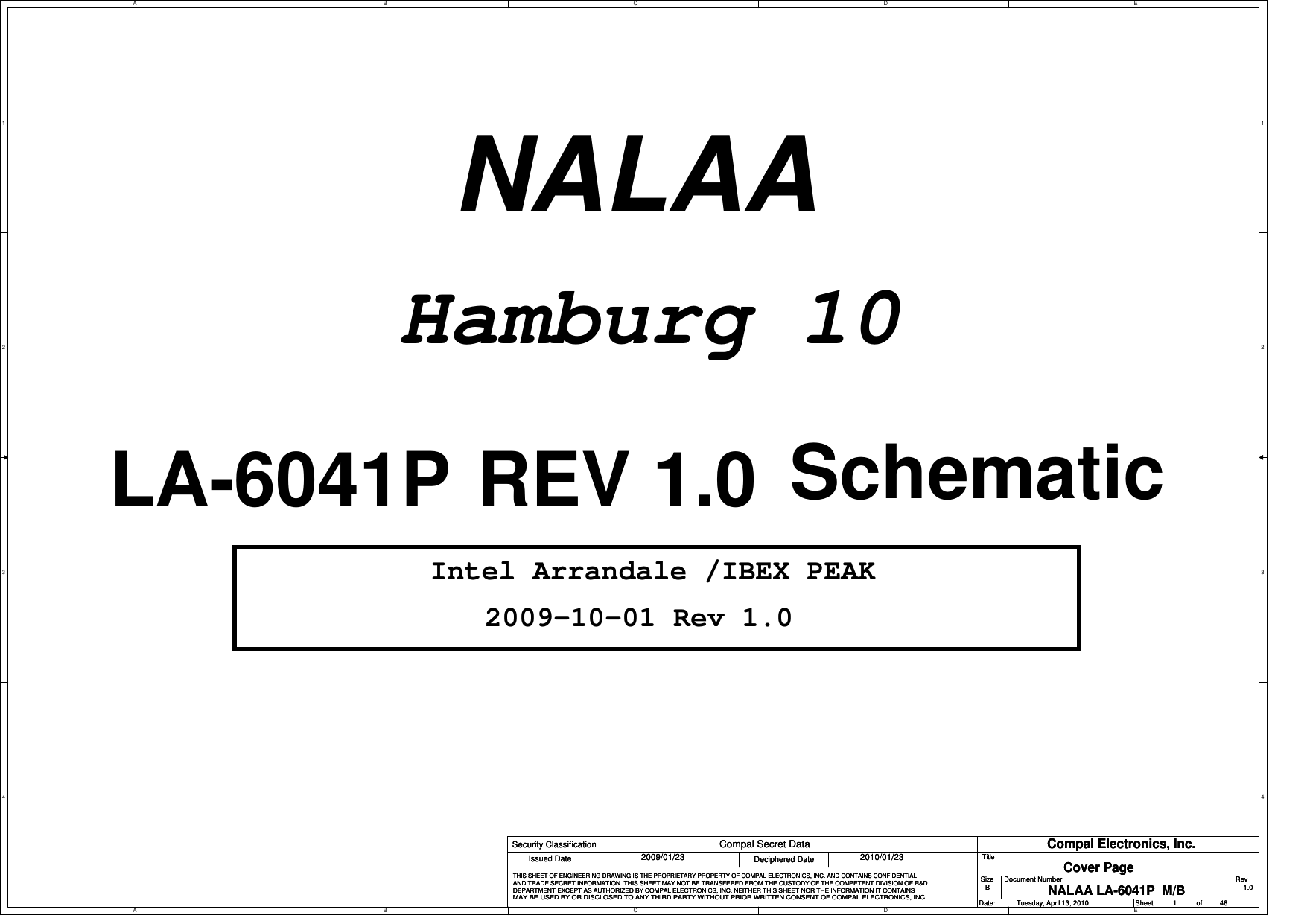Compal LA 6041P Schematics. Www.s manuals.com. R1.0 Schematics