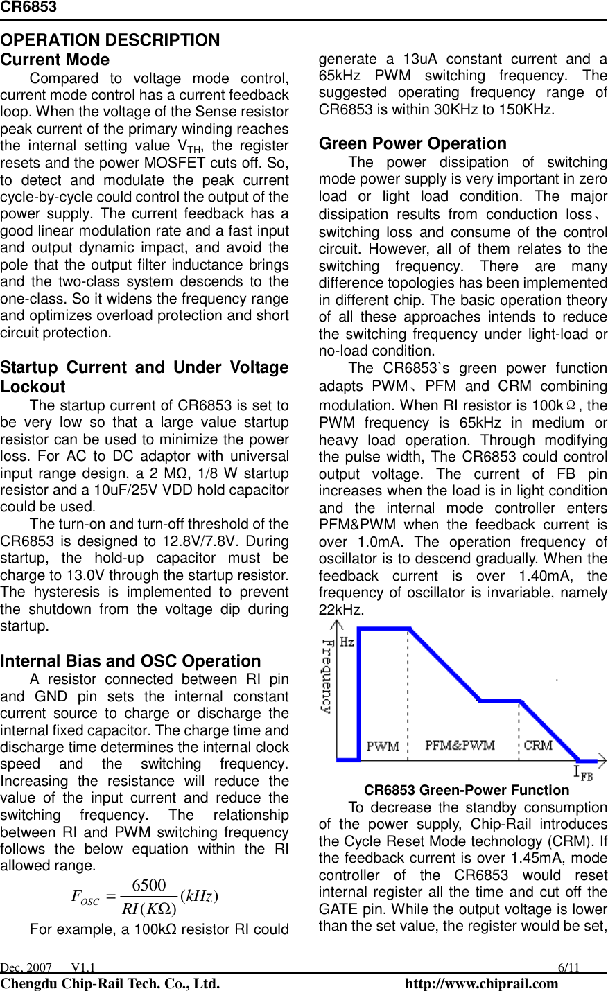 CR6853 Datasheet. Www.s manuals.com. Chip rail