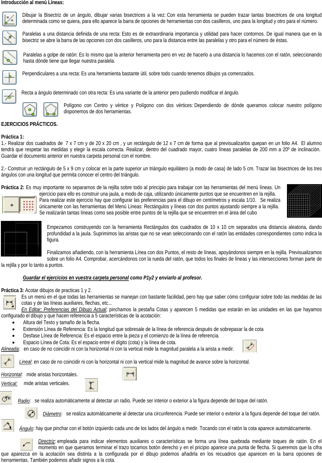 MANUAL LIBRECAD Dibujo practicas y