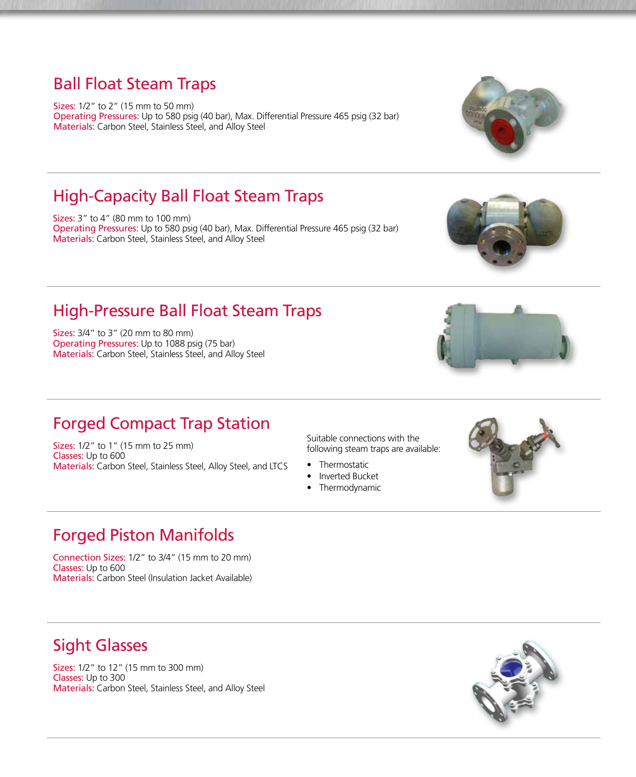 DOUGLAS ITALIA Steam Traps Brochure