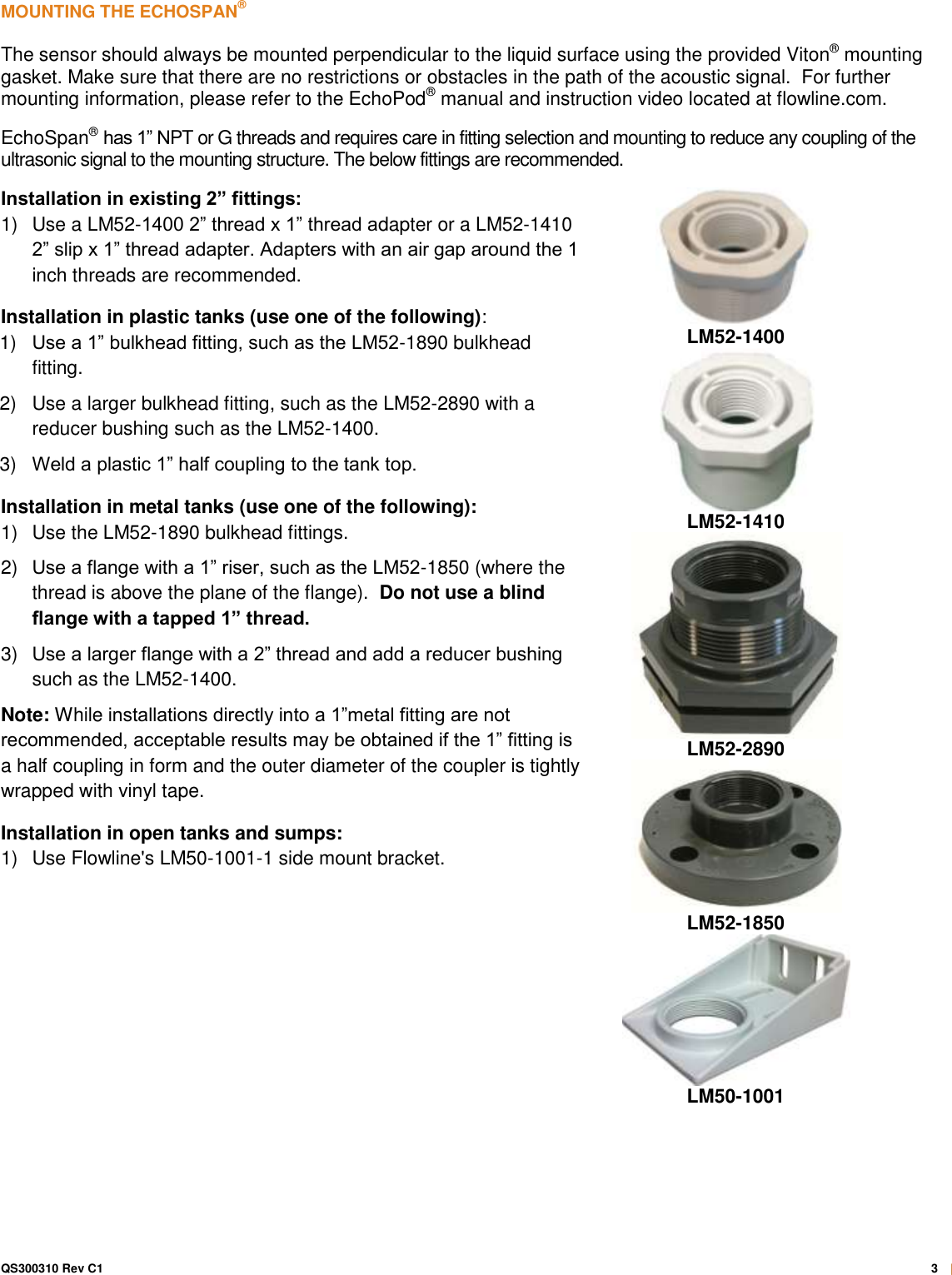 FEATURE Echo Span LU80 Quick Start Guide Echospan Qsg