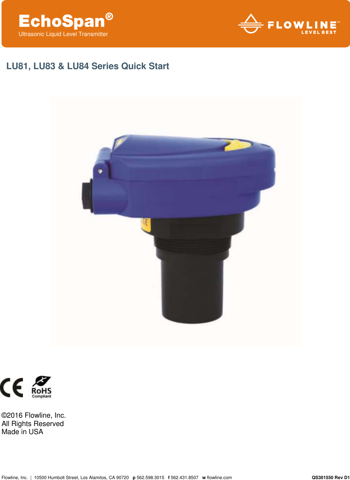 FEATURE Echo Span LU81, LU83, And LU84 Quick Start Guide Echospan Lu81 Lu83 Qsg