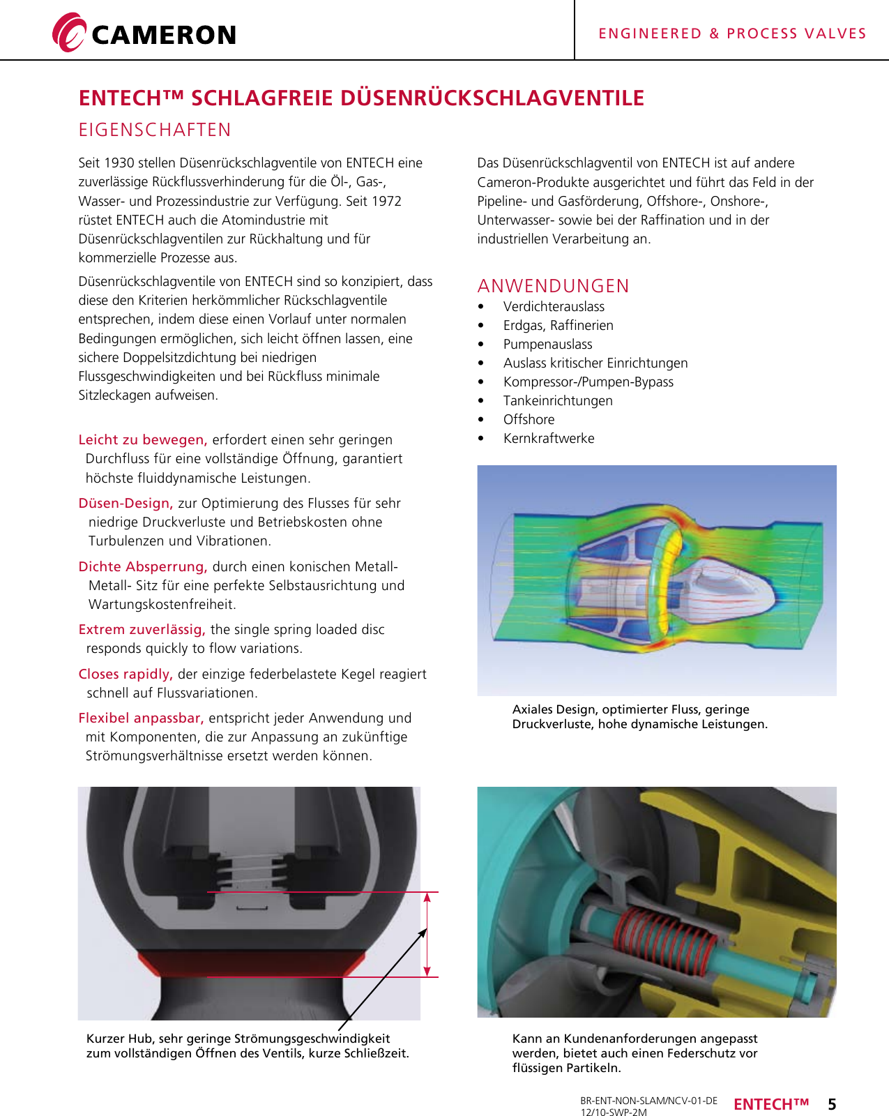 ENTECH Nozzle Check Valves Brochure German valve