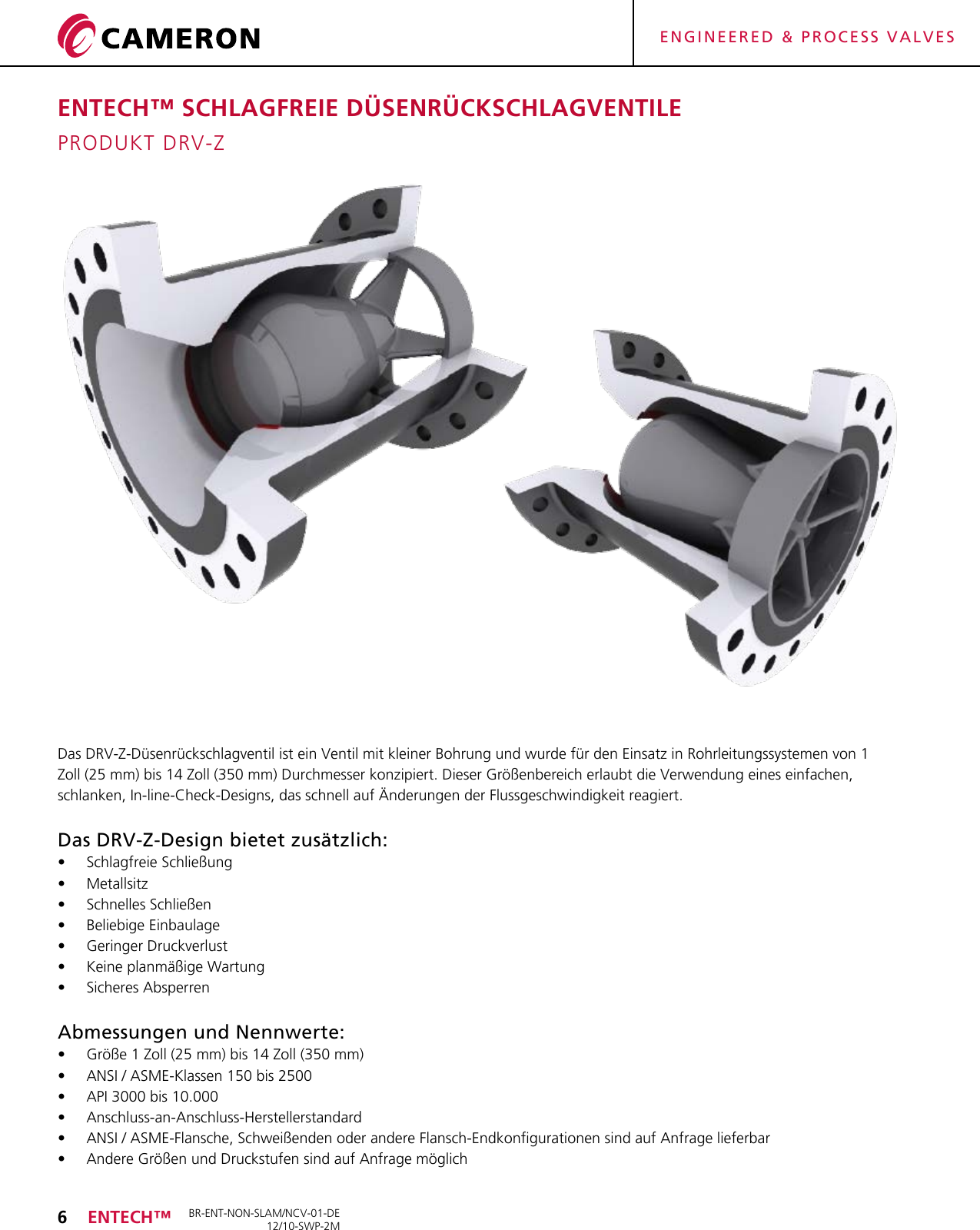 ENTECH Nozzle Check Valves Brochure German valve