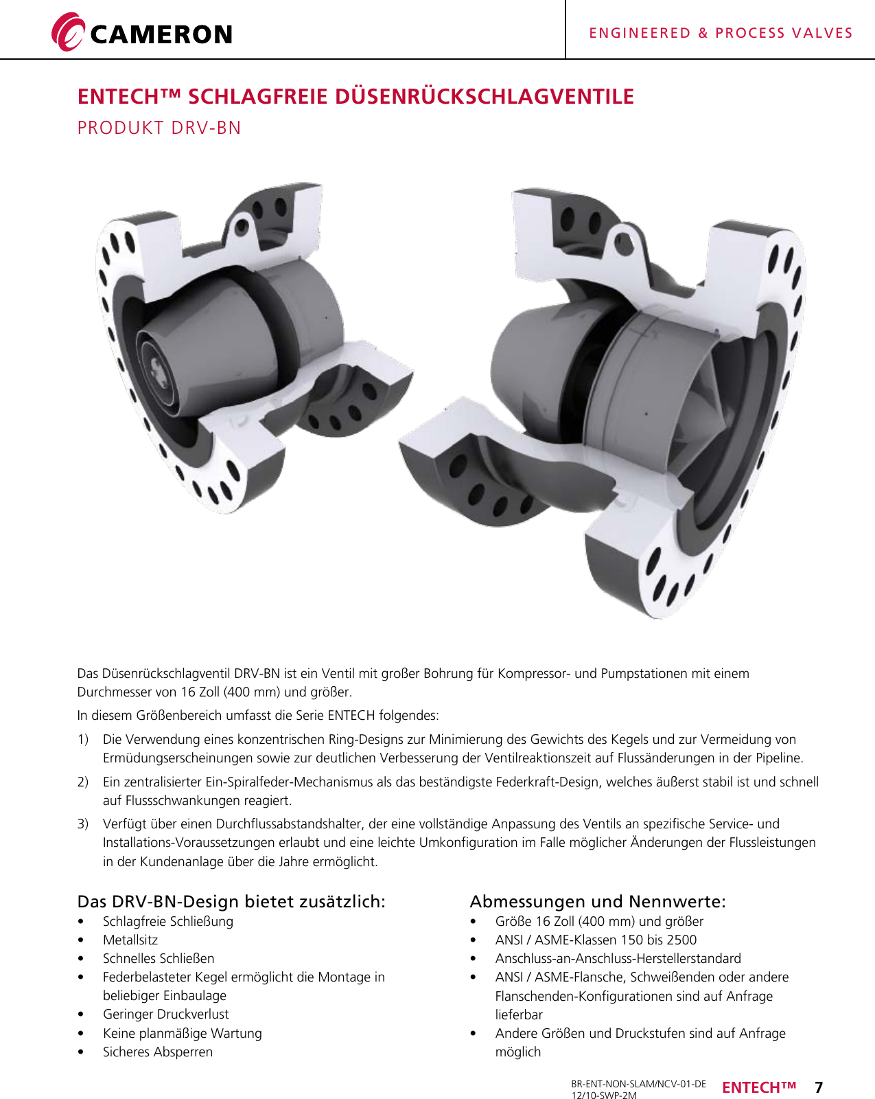 ENTECH Nozzle Check Valves Brochure German valve