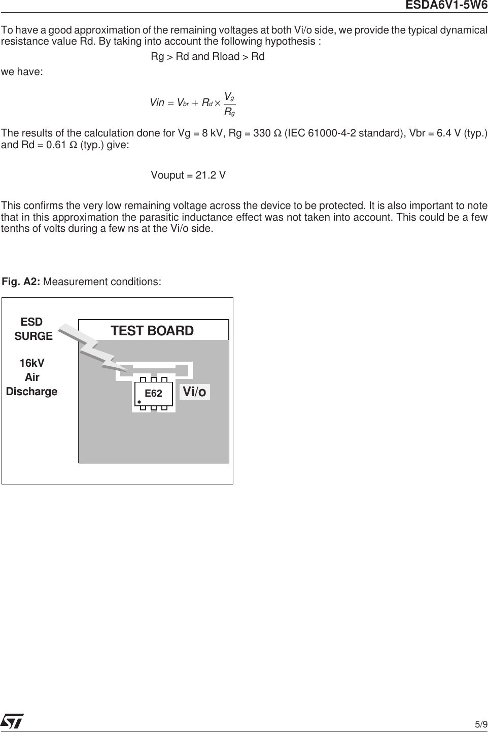 ESDA6V1 5W6 Datasheet. Www.s manuals.com. St