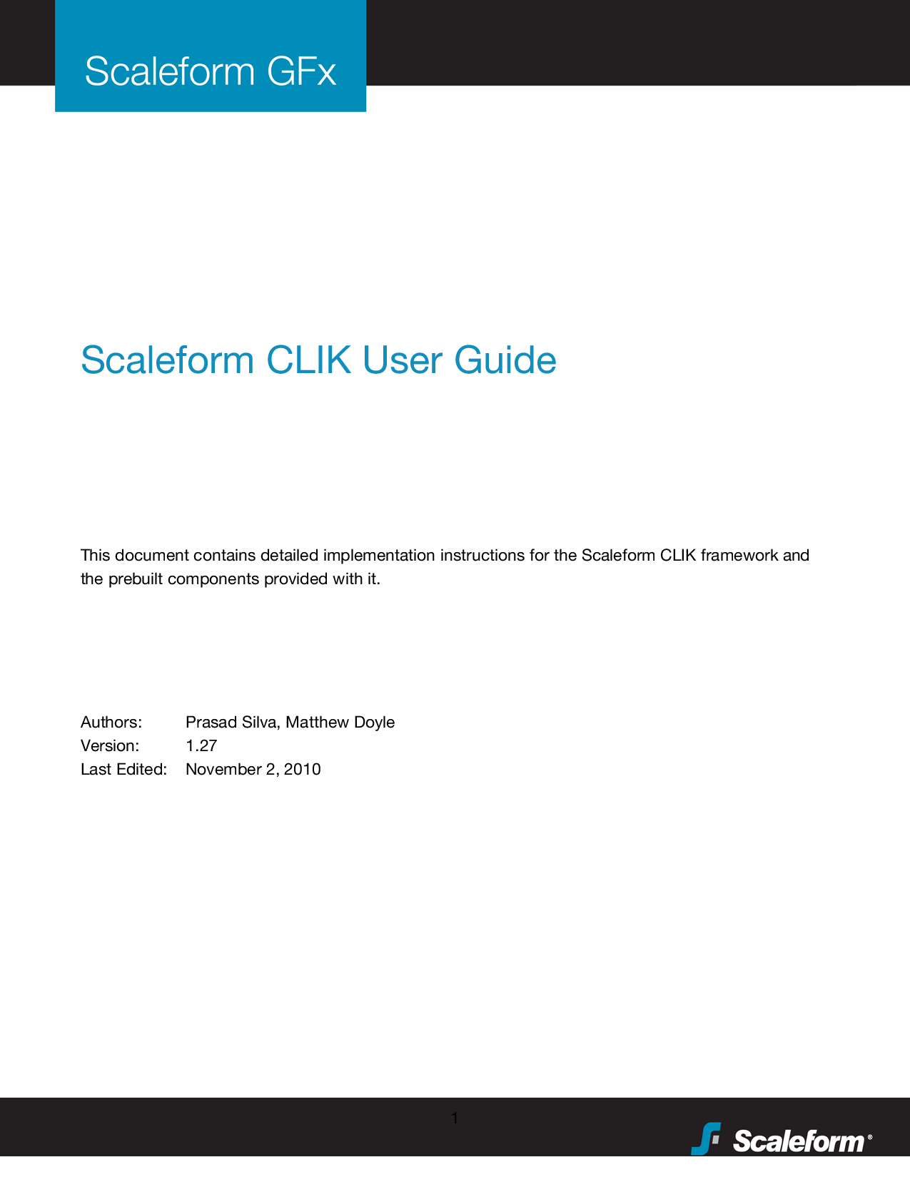 CLIK Users Guide Gfx 3.3 User