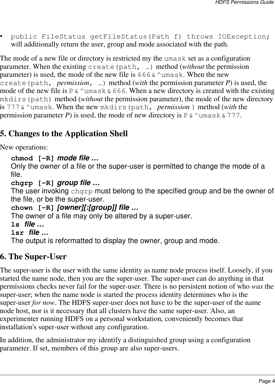 Hdfs Permissions Guide