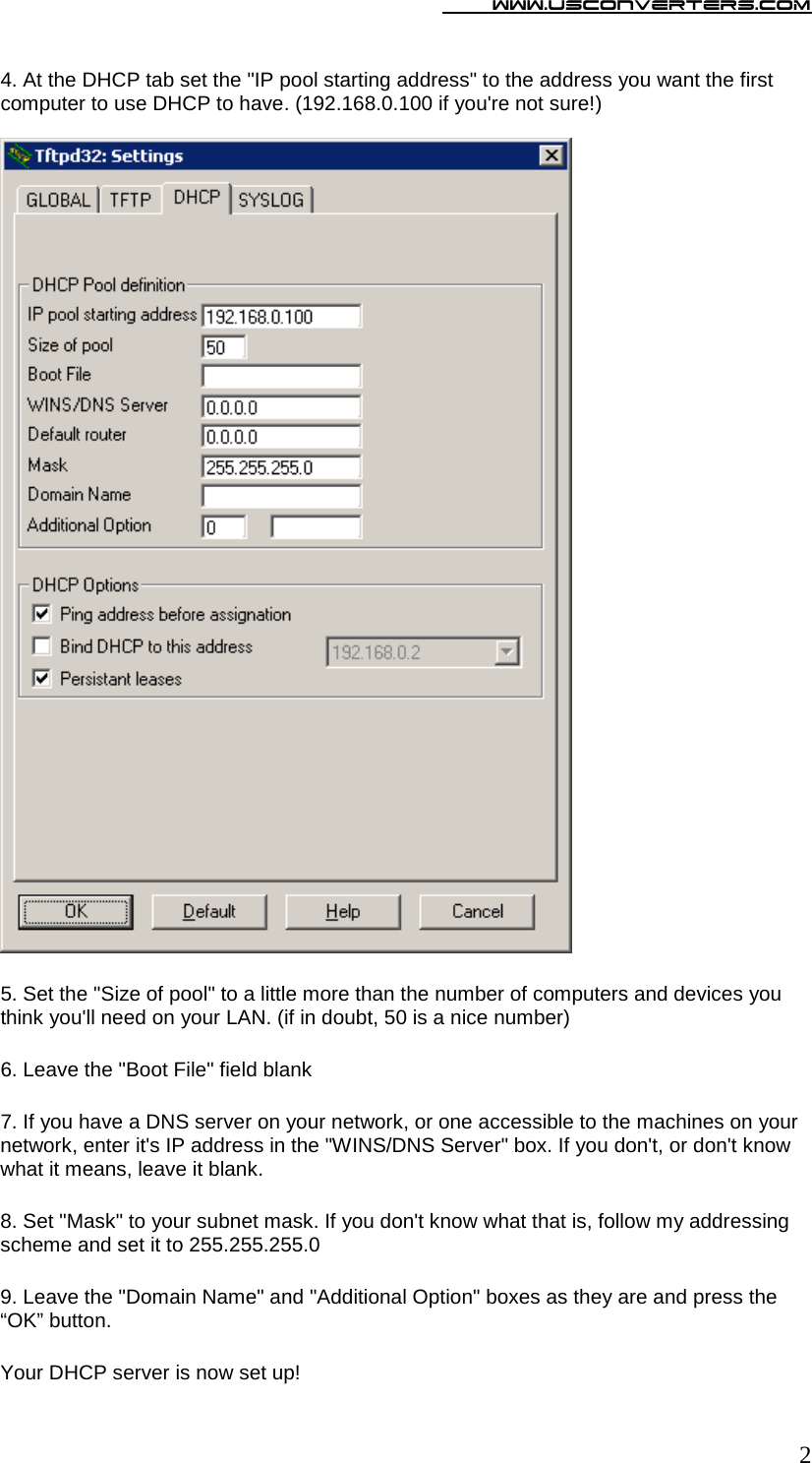 How To Set Up DHCP On A Local Area Network setup Serial Ethernet server
