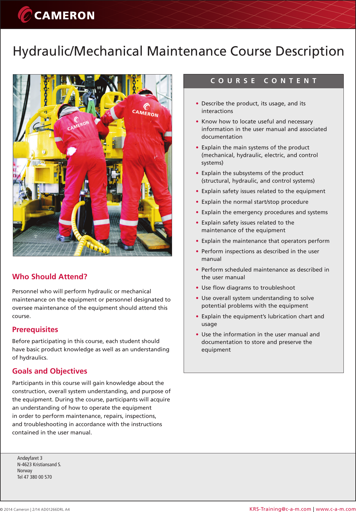 Hydraulic Maintenance Course at Tina Kemp blog