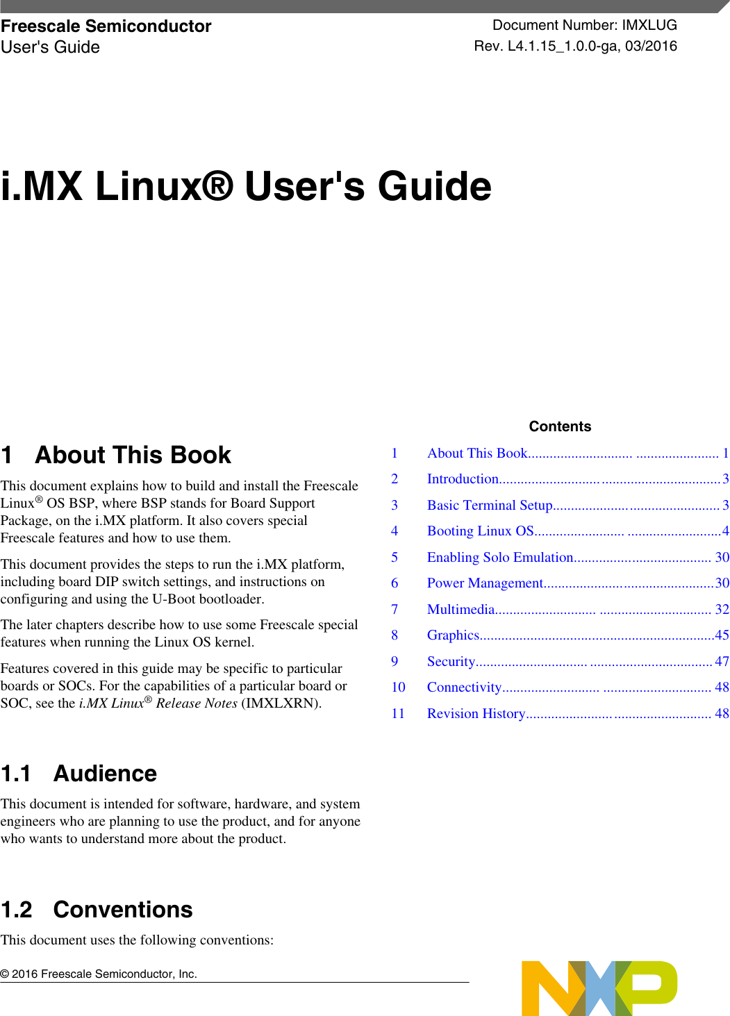 I.MX Linux® User's Guide Linux