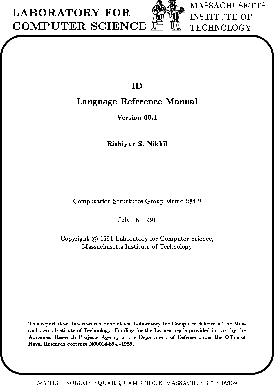 Id reference manual