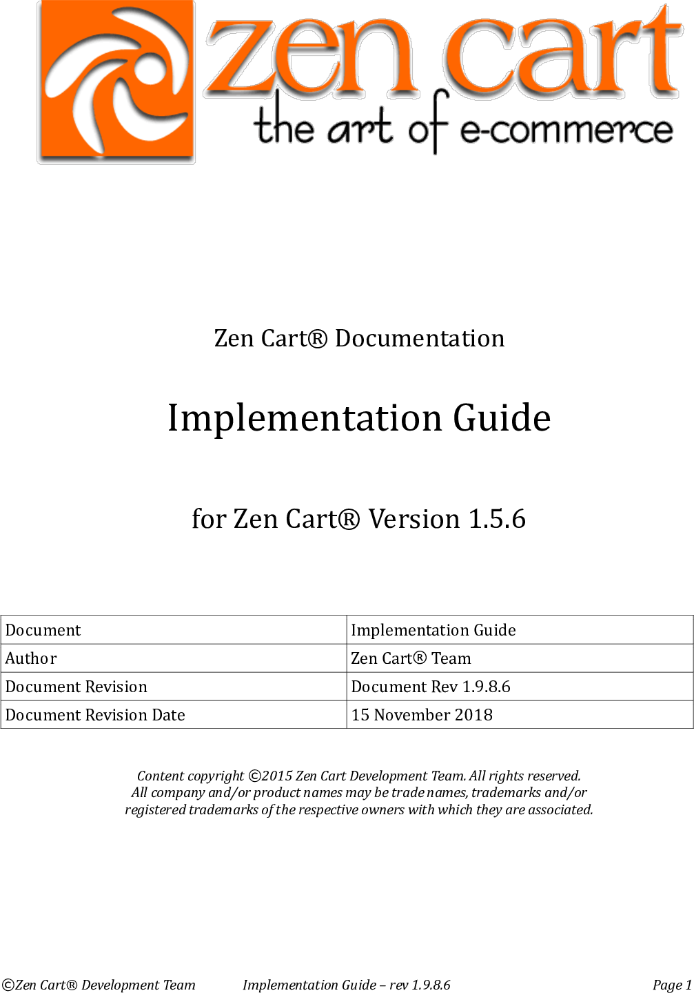 Implementation guide v156