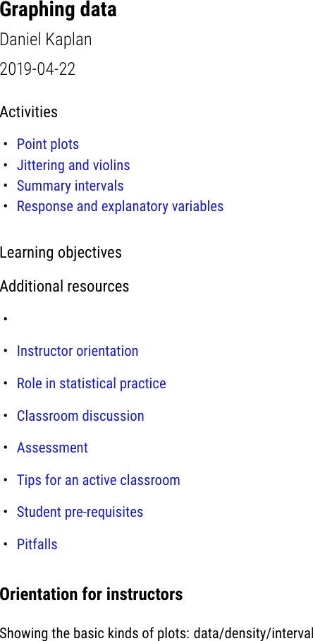 Graphing Data Instructions