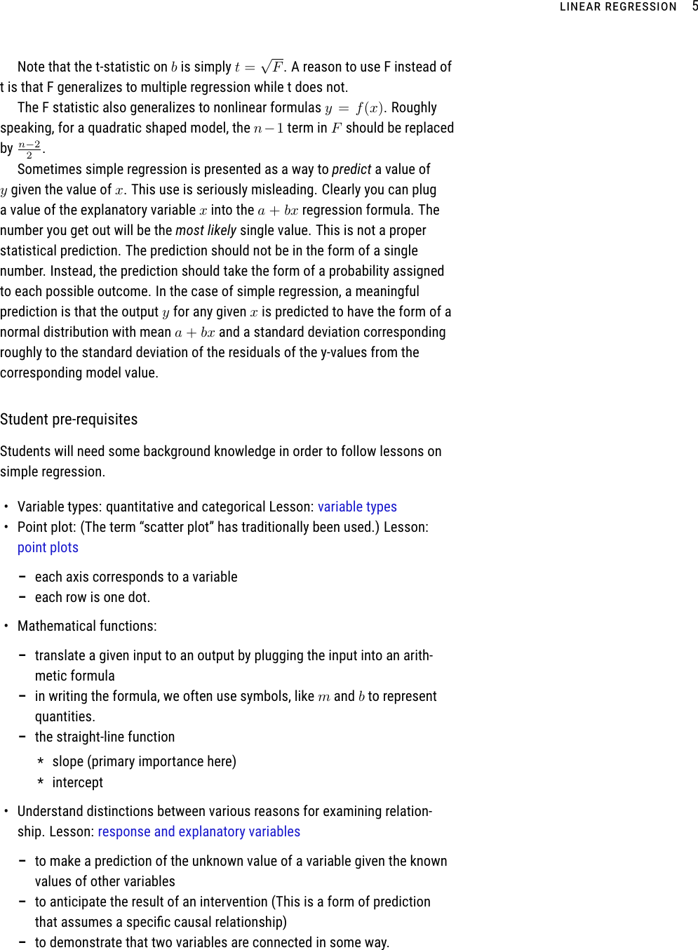 Linear Regression Instructions