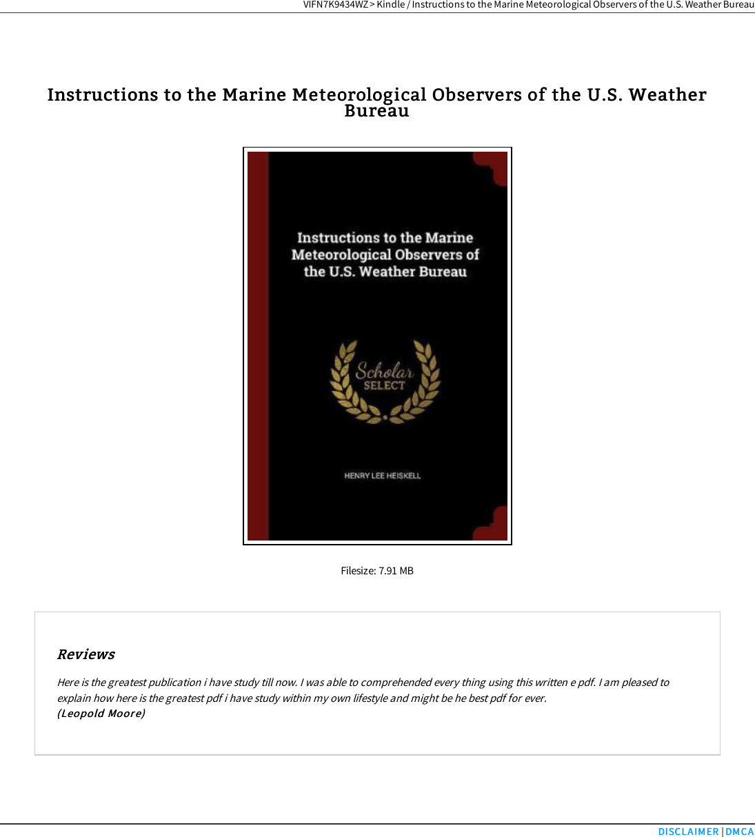 Read EBook Instructions To The Marine Meteorological Observers Of U.S ...