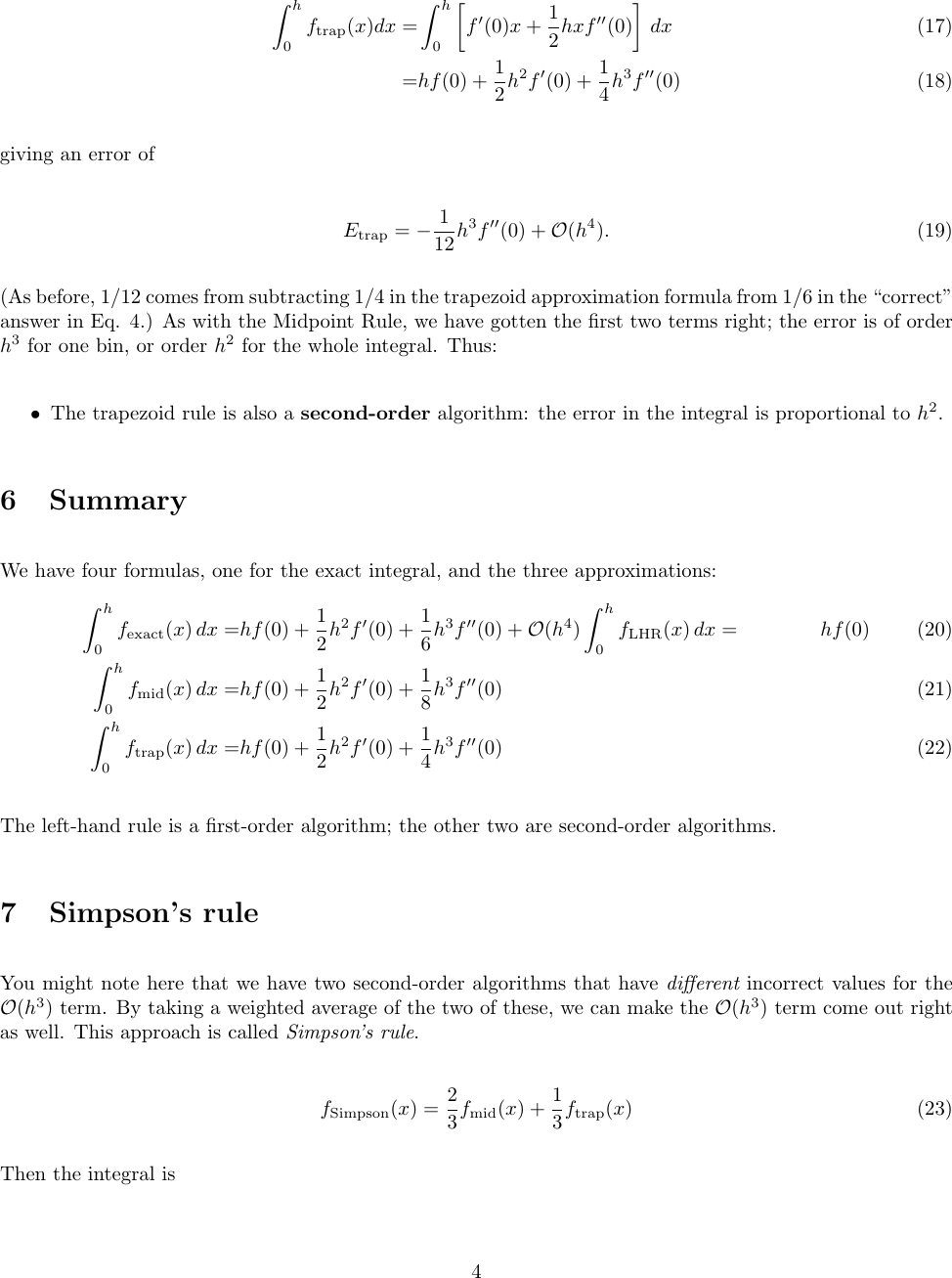 Integration notes latex guide