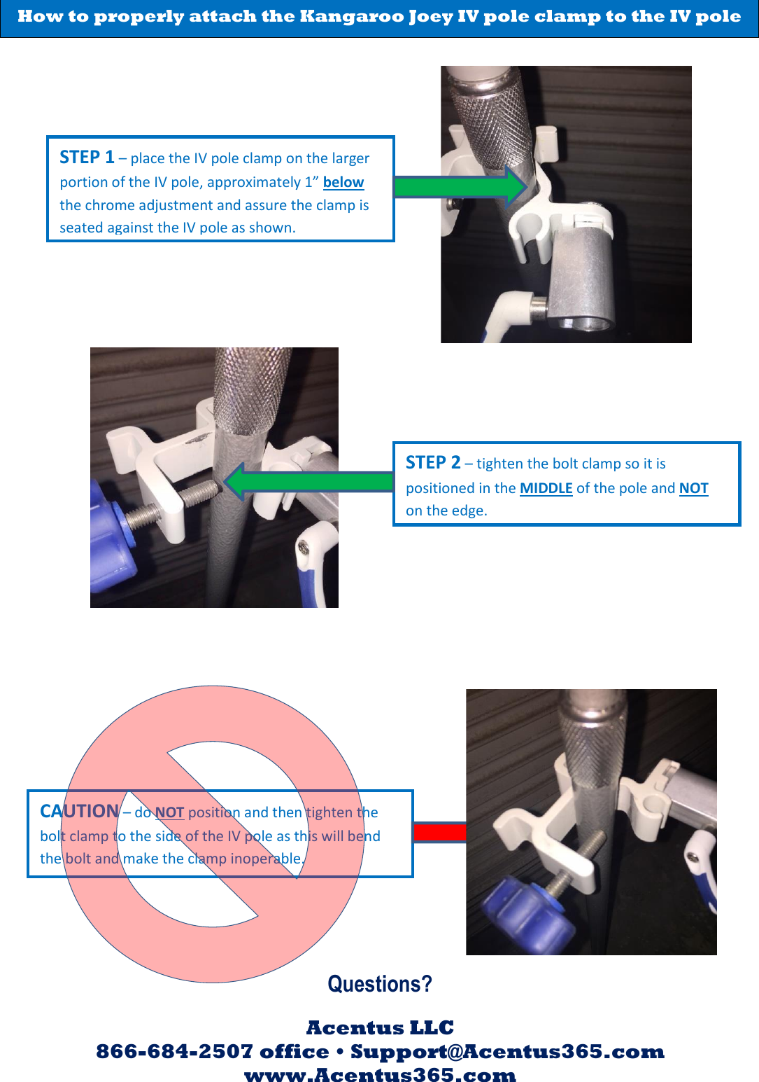 Ivpoleclamp Instructions