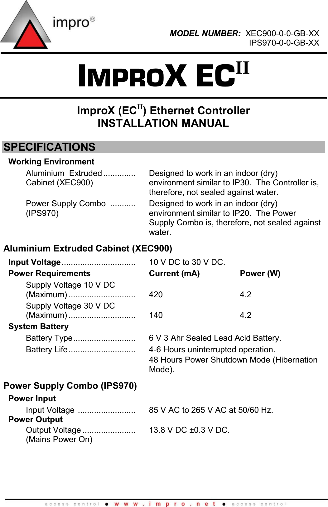 ImproX (ECII) Ethernet Controller Ixp400i System 3000 Doors ...