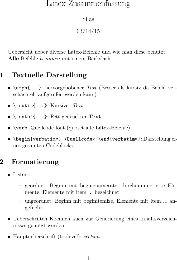 Latex Guide
