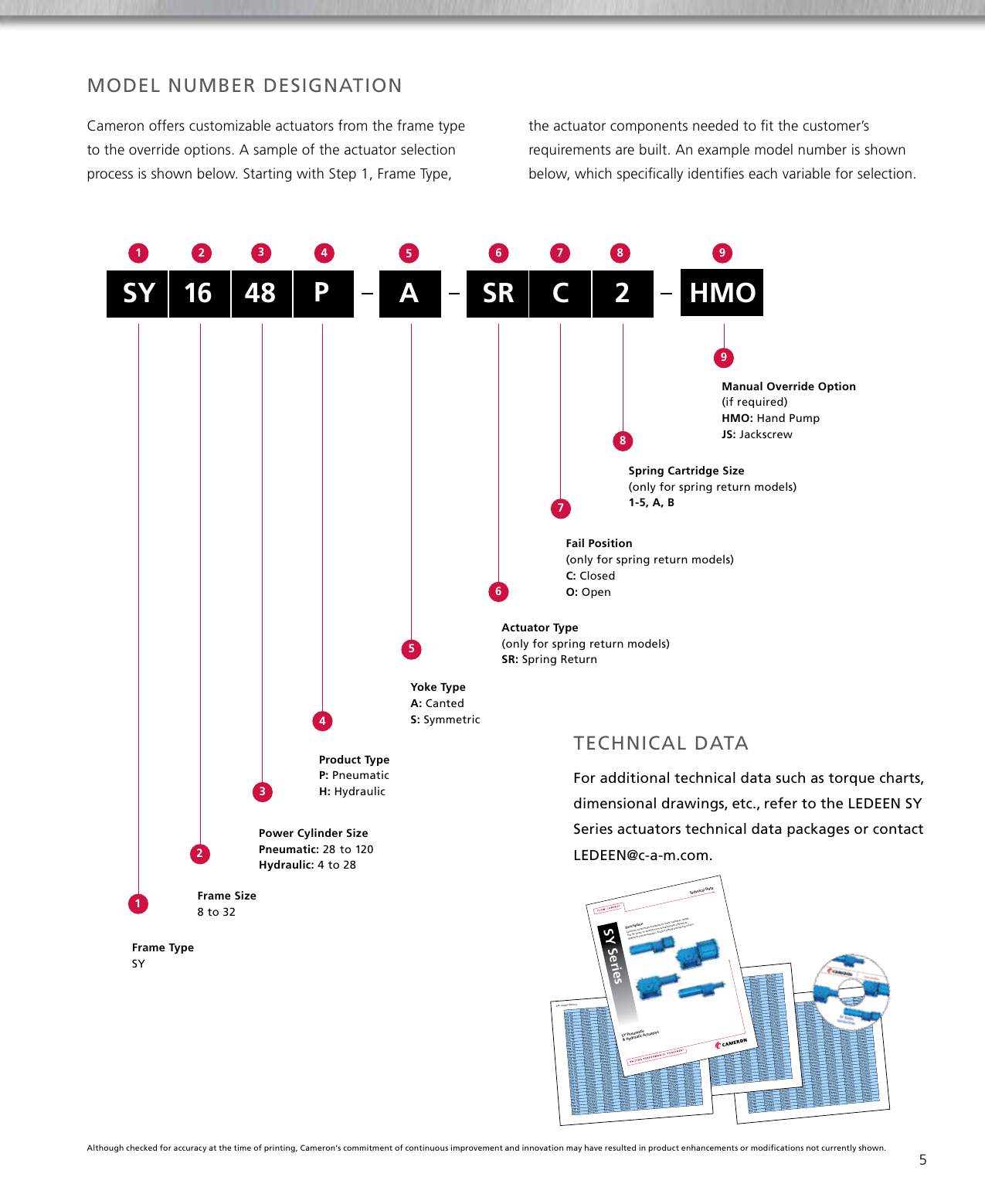 LEDEEN SY Series Pneumatic & Hydraulic Actuators Brochure