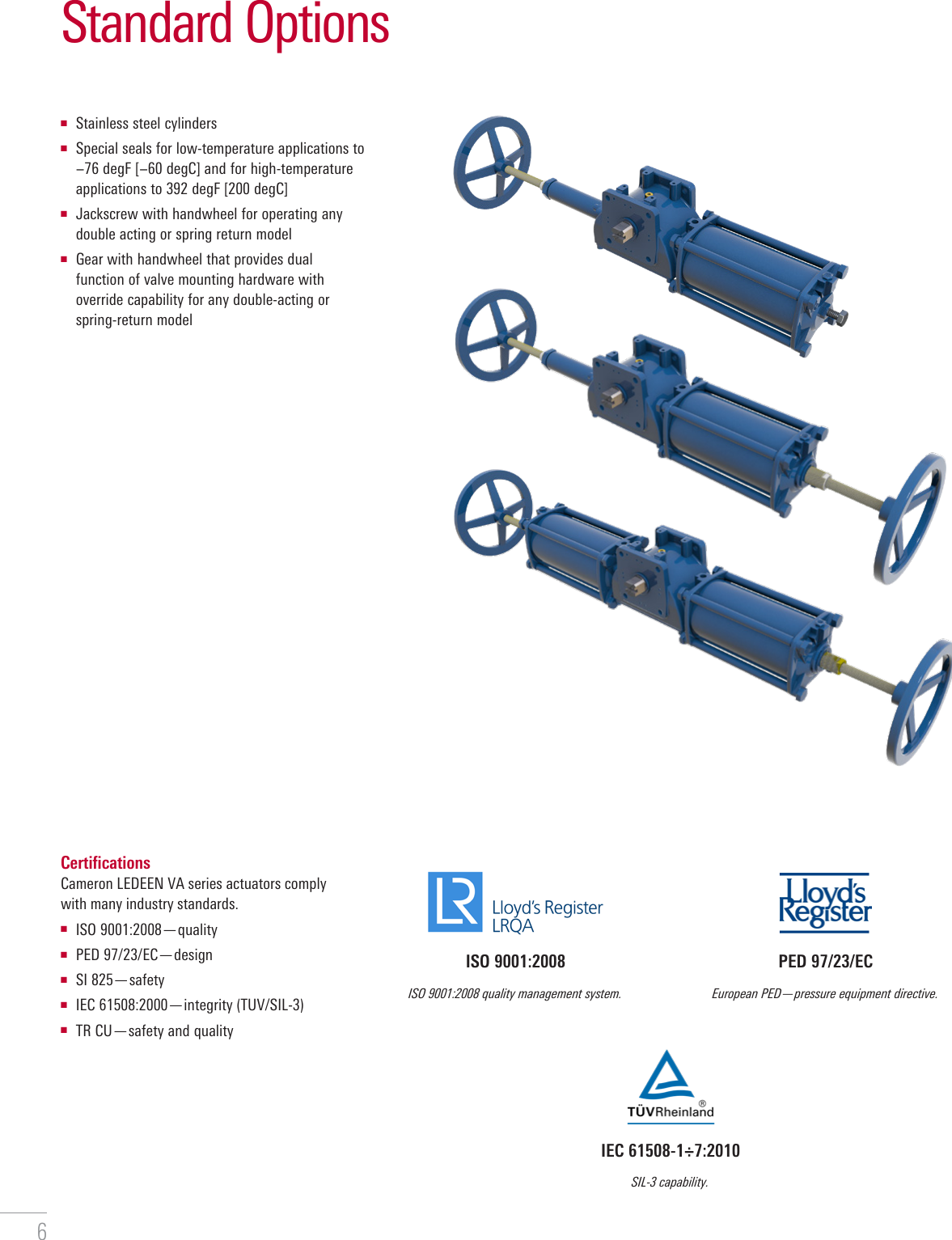 LEDEEN VA Series Pneumatic Actuators Brochure