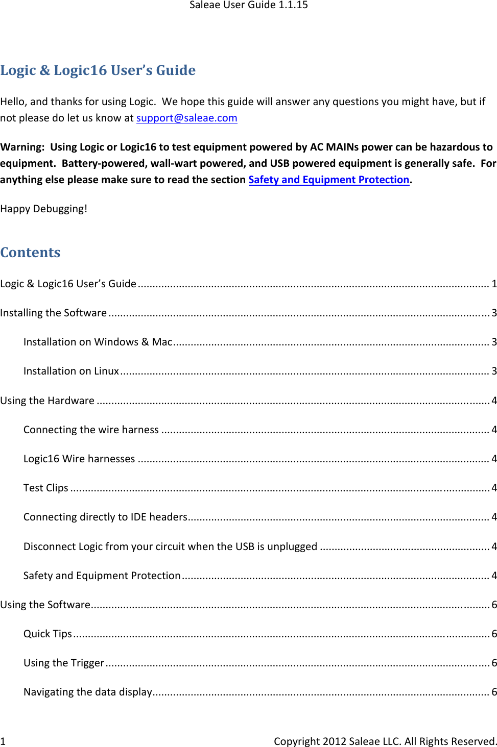 Logic Guidex Users Guide