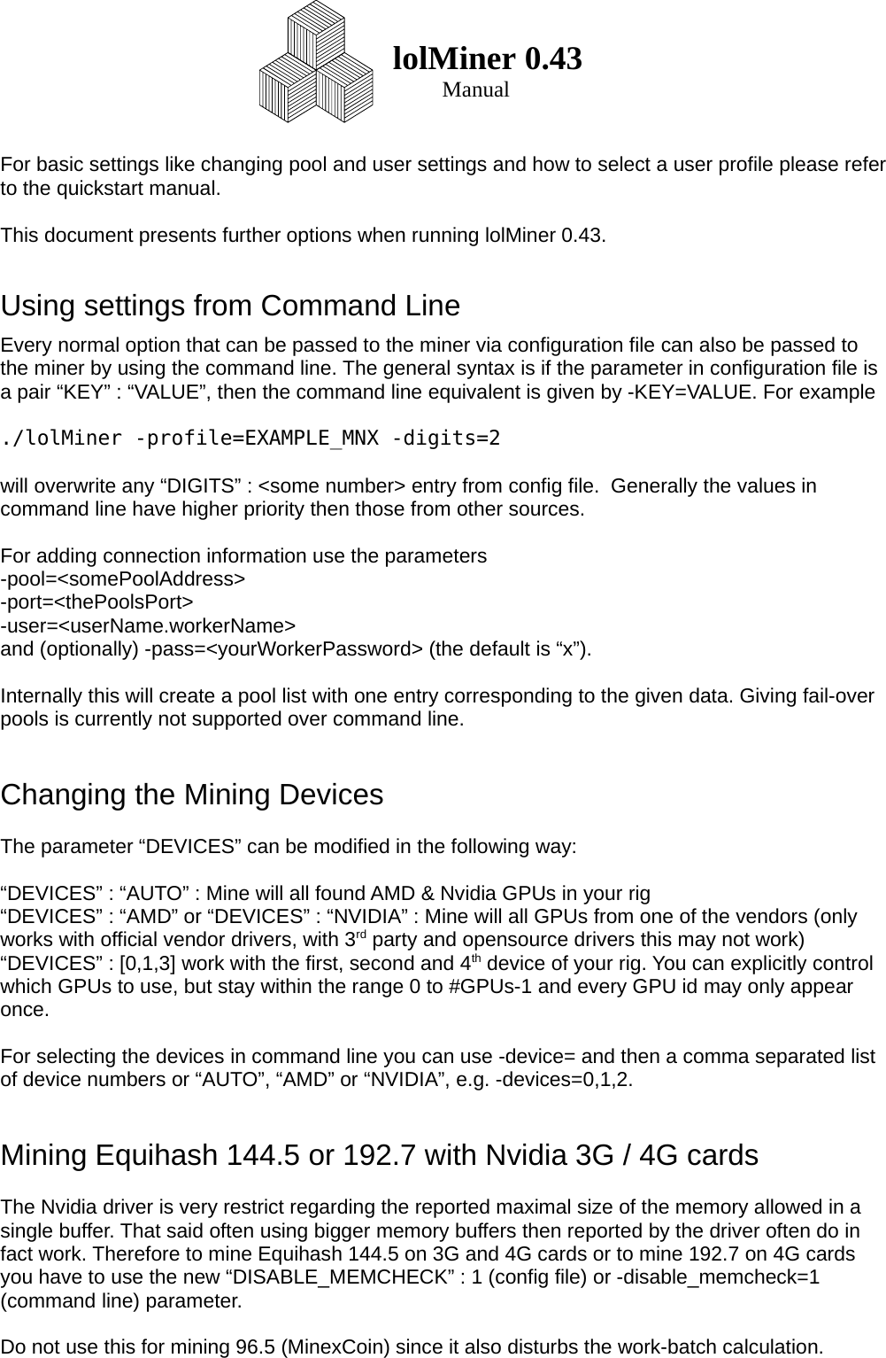 Lol Miner Manual