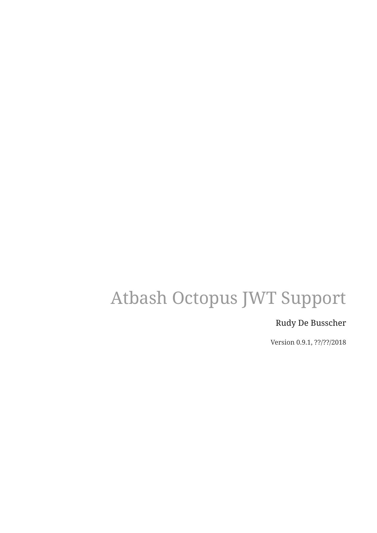 Atbash Octopus JWT Support Manual