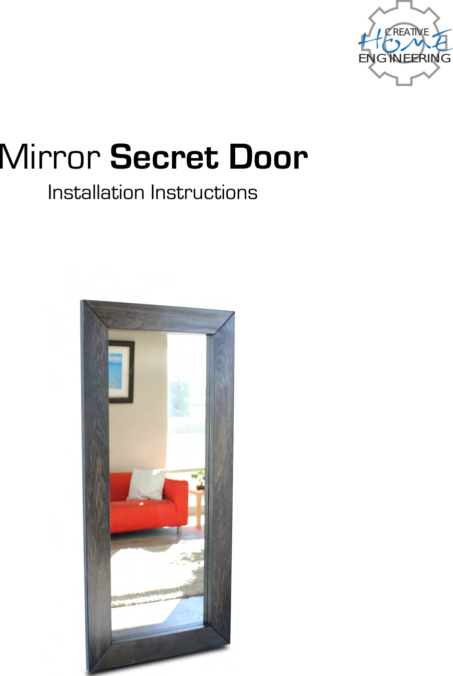 Mirror Inst 1 secret door installation instr