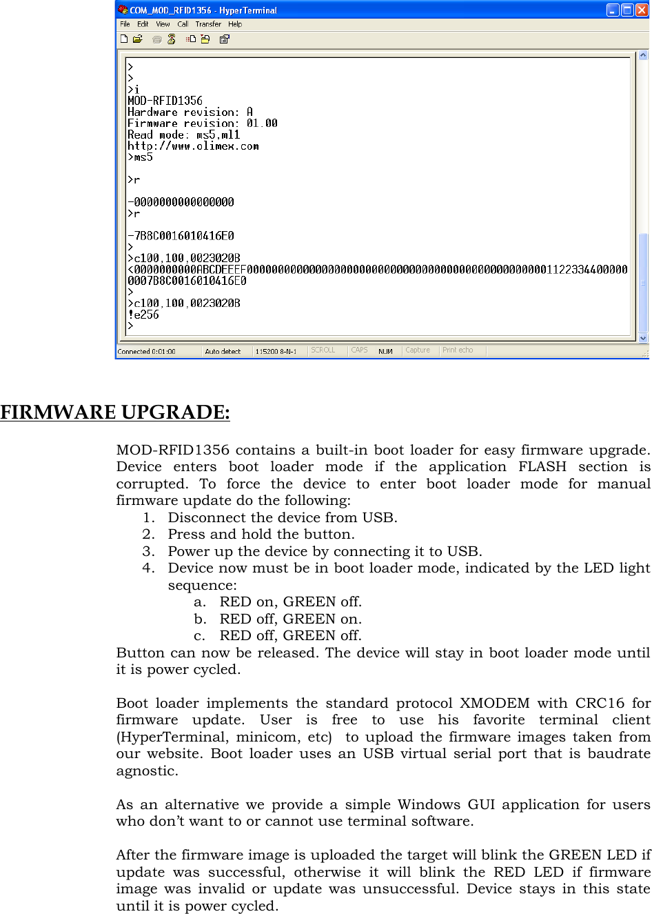 RFID READER 13.56 MHZ USB KEYBOARD AND VIRTUAL COM EMULATOR Mod rfid1356