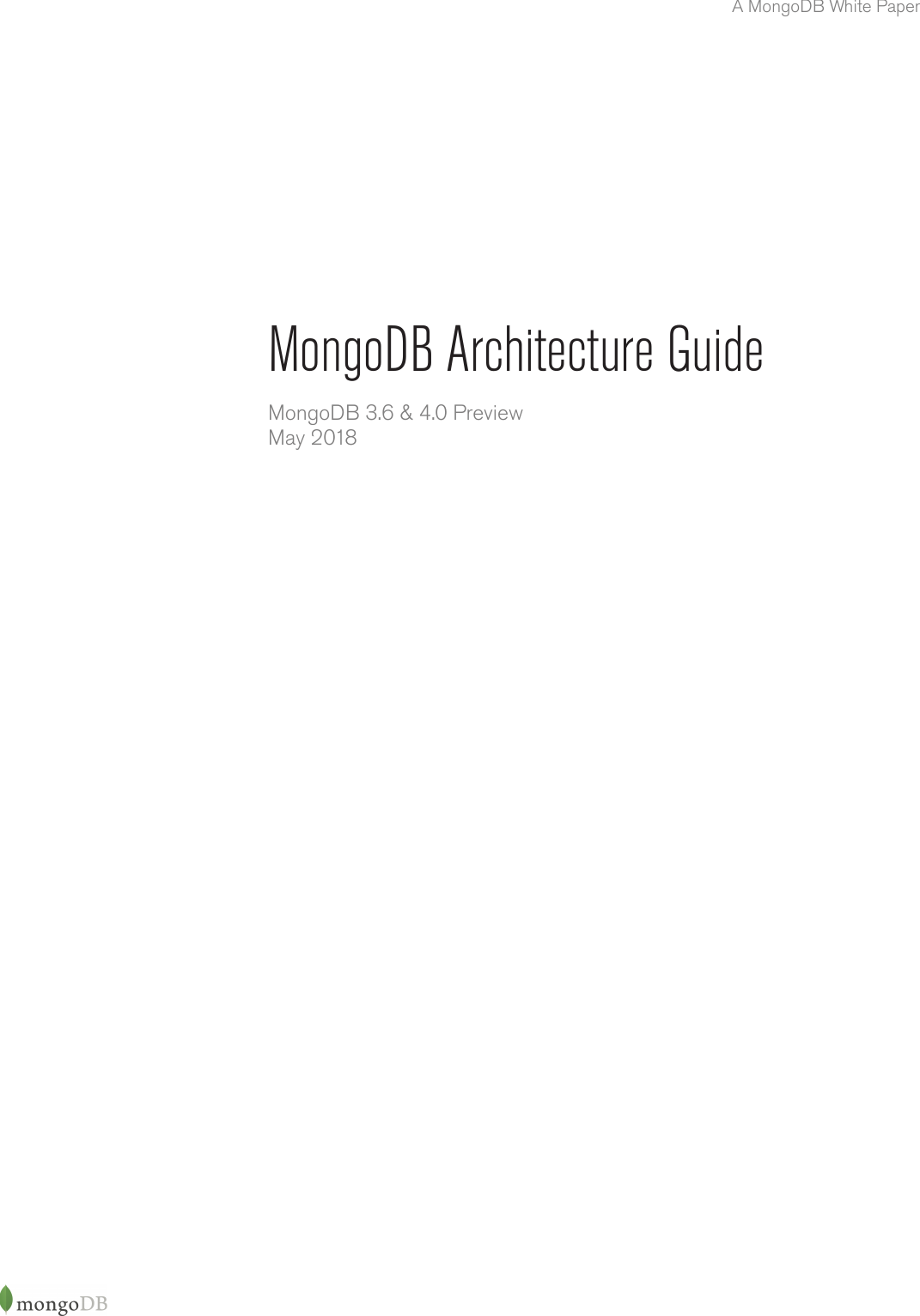 Mongodb Architecture Guide 8593