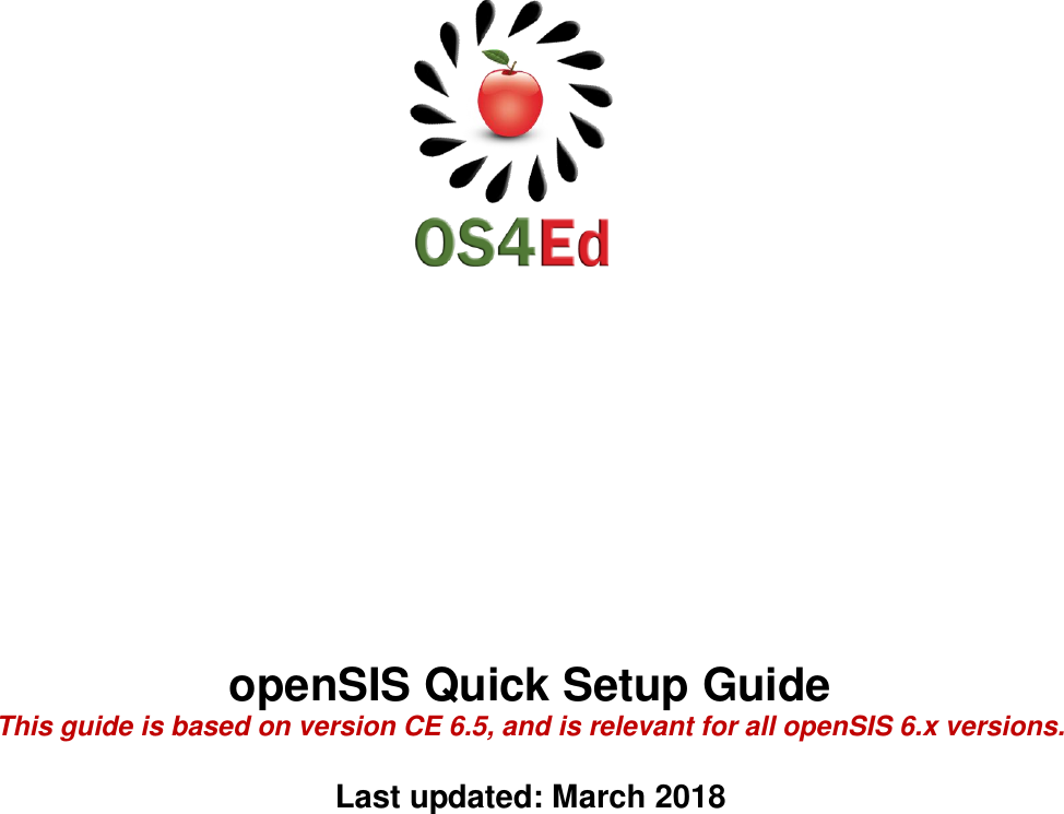 OpenSIS Student Information System Open SIS Setup Guide