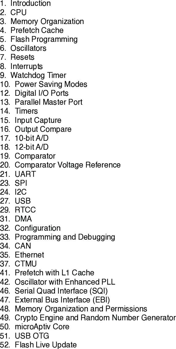 Pic32 Reference Manual