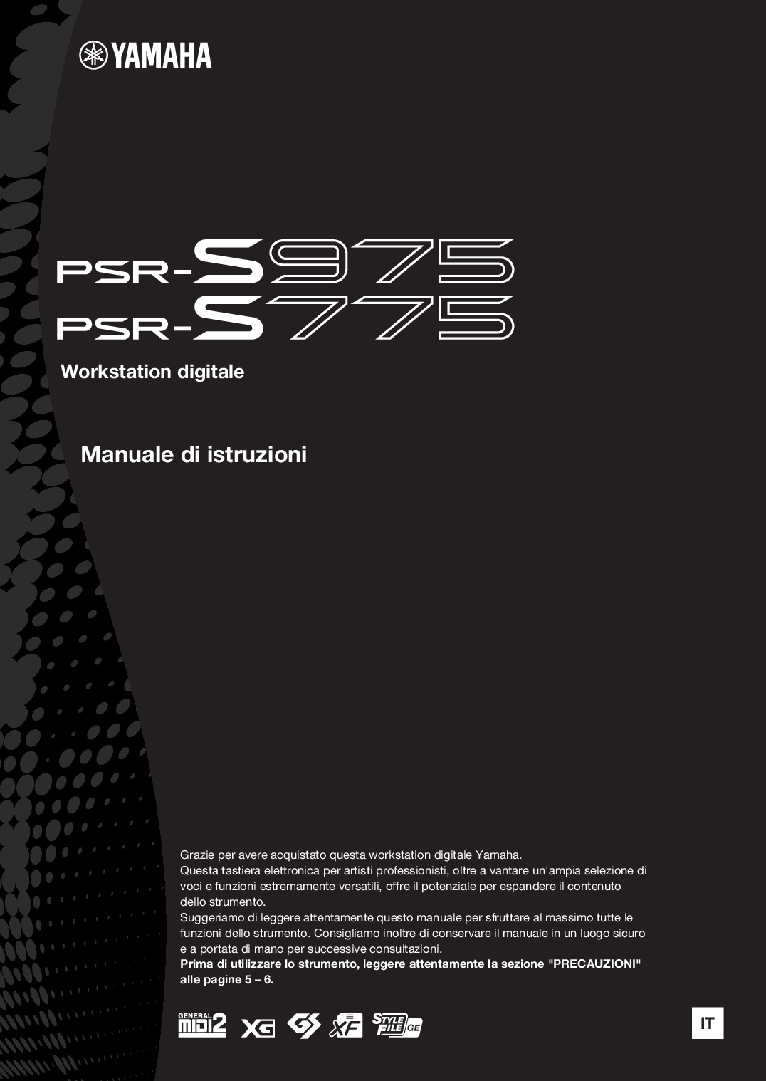 PSR S975/S775 Owner's Manual [8.2MB] Psrs975 S775 It Om A0