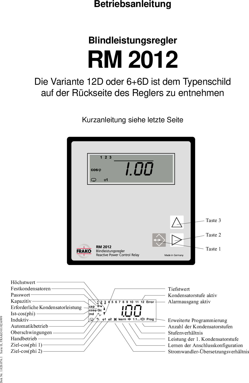 Betriebsanleitung Rm2012 Ba Dt