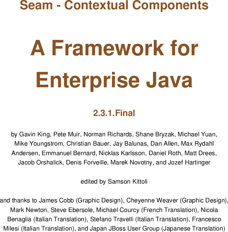 Seam reference guide