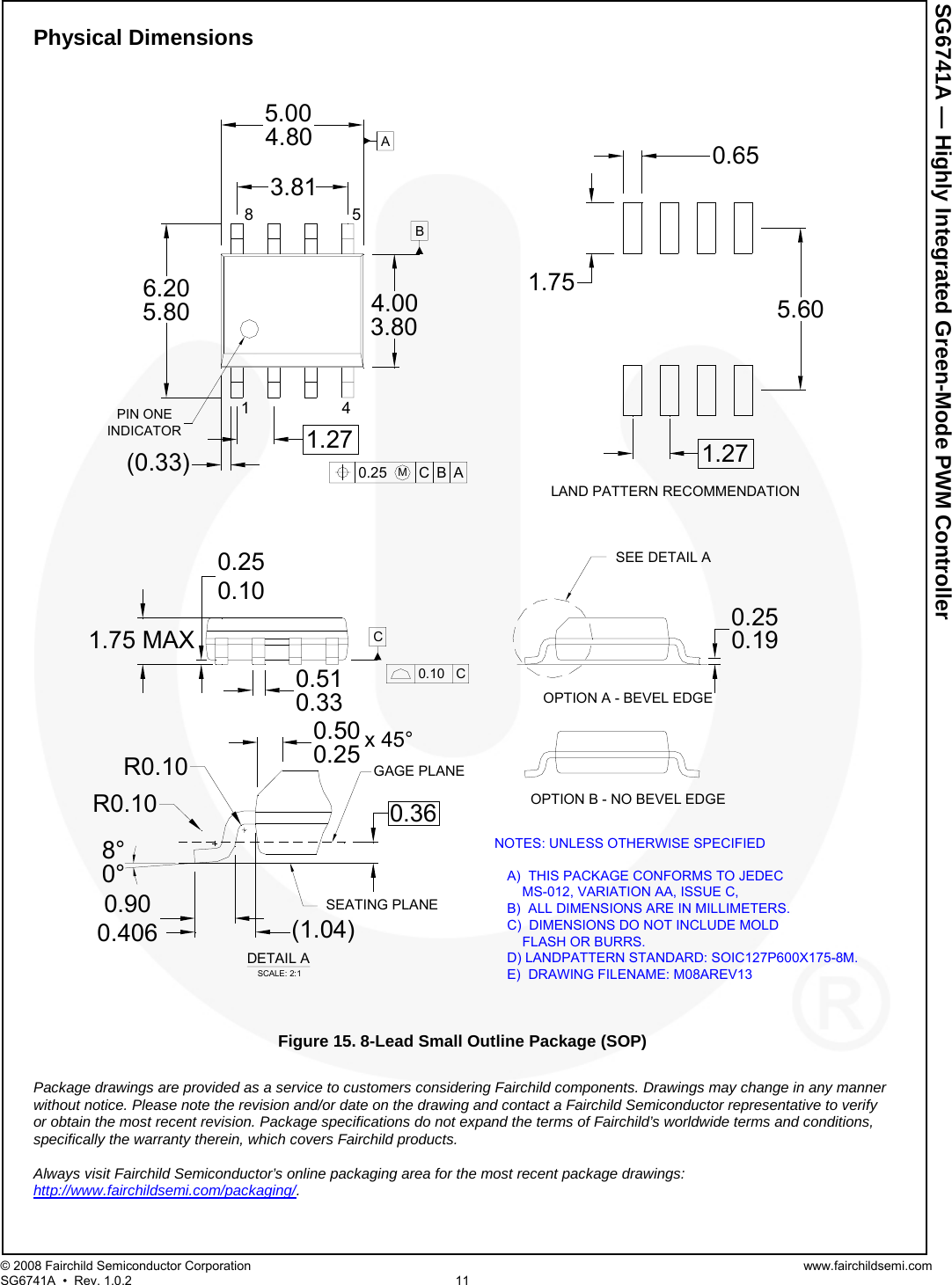 SG6741A — Highly Integrated Green Mode PWM Controller Fairchild