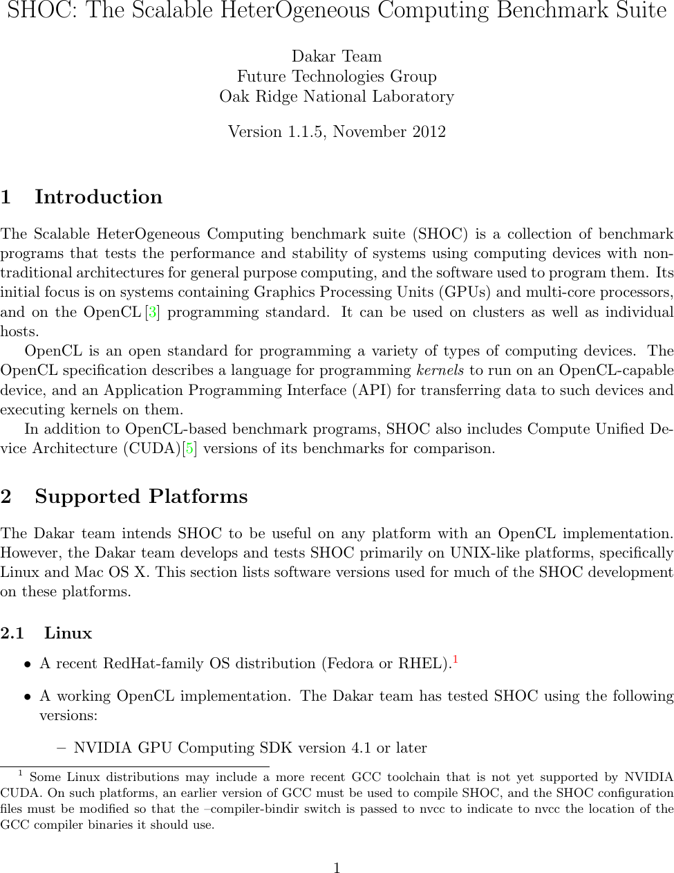 SHOC Manual