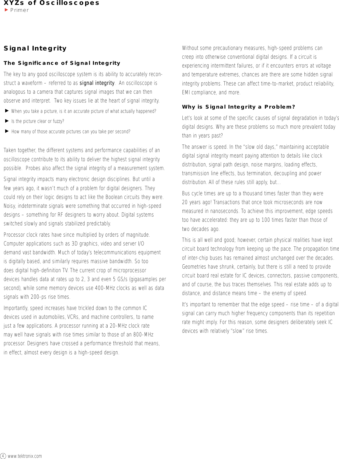 Tektronix Signal_integrity Signal Integrity