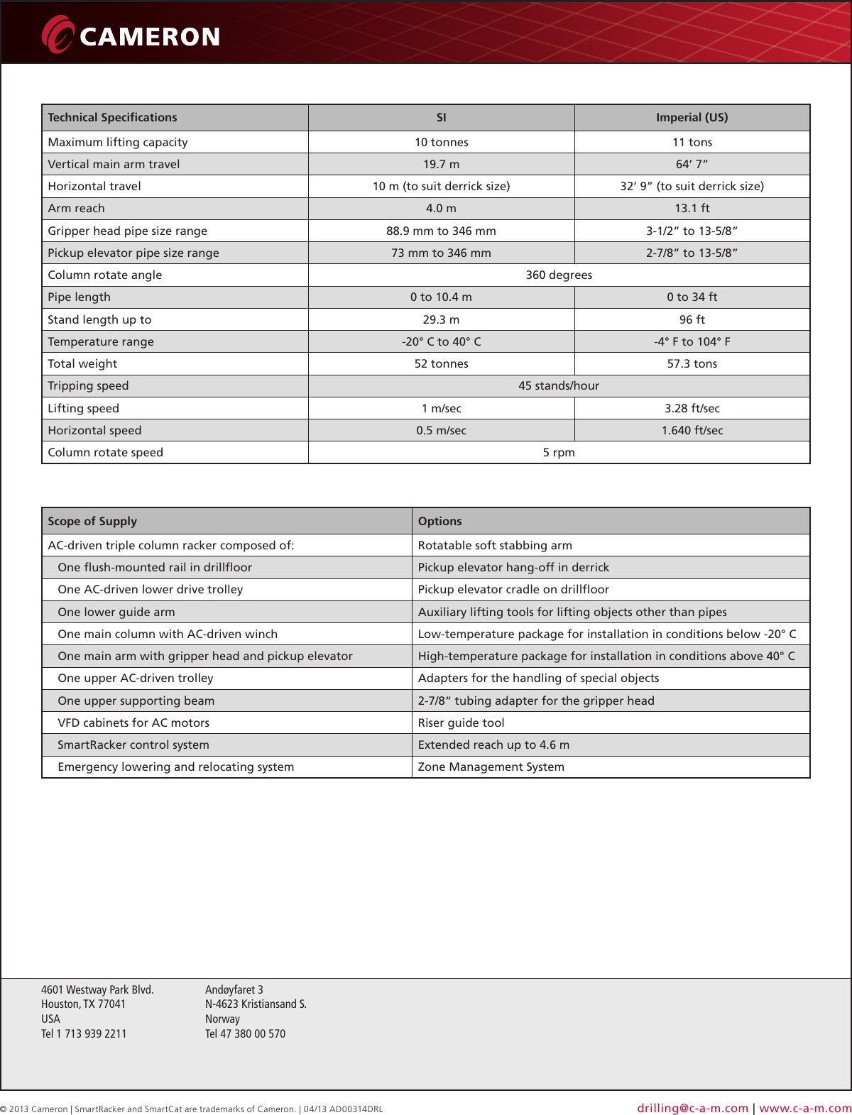 Smartracker pipe handling system sr iii p ac flyer