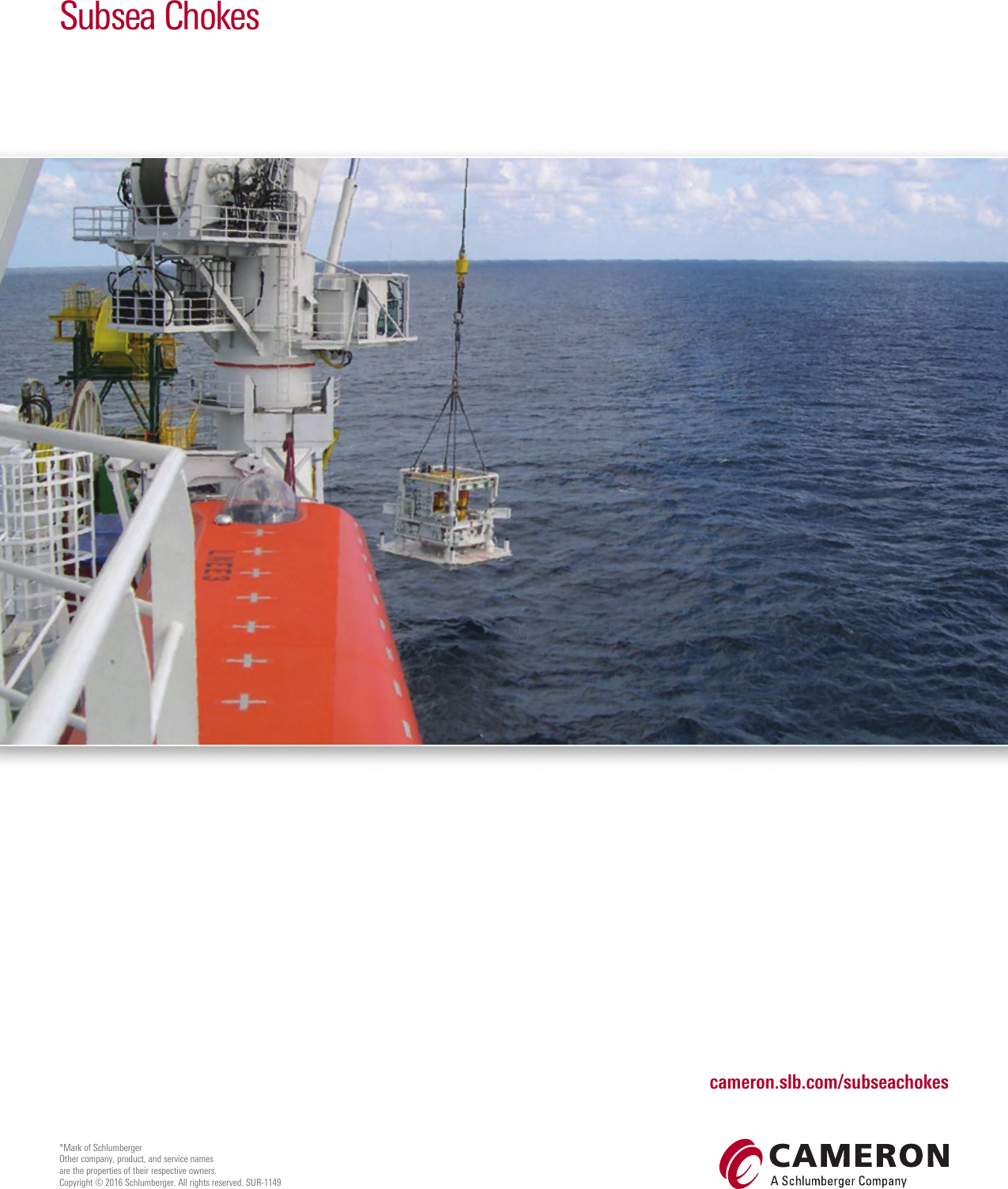 Subsea Chokes brochure