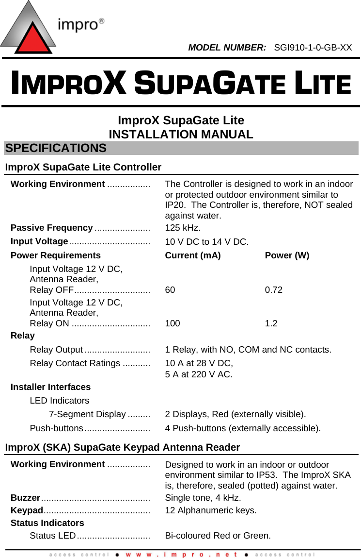 ImproX SupaGate Lite Controller
