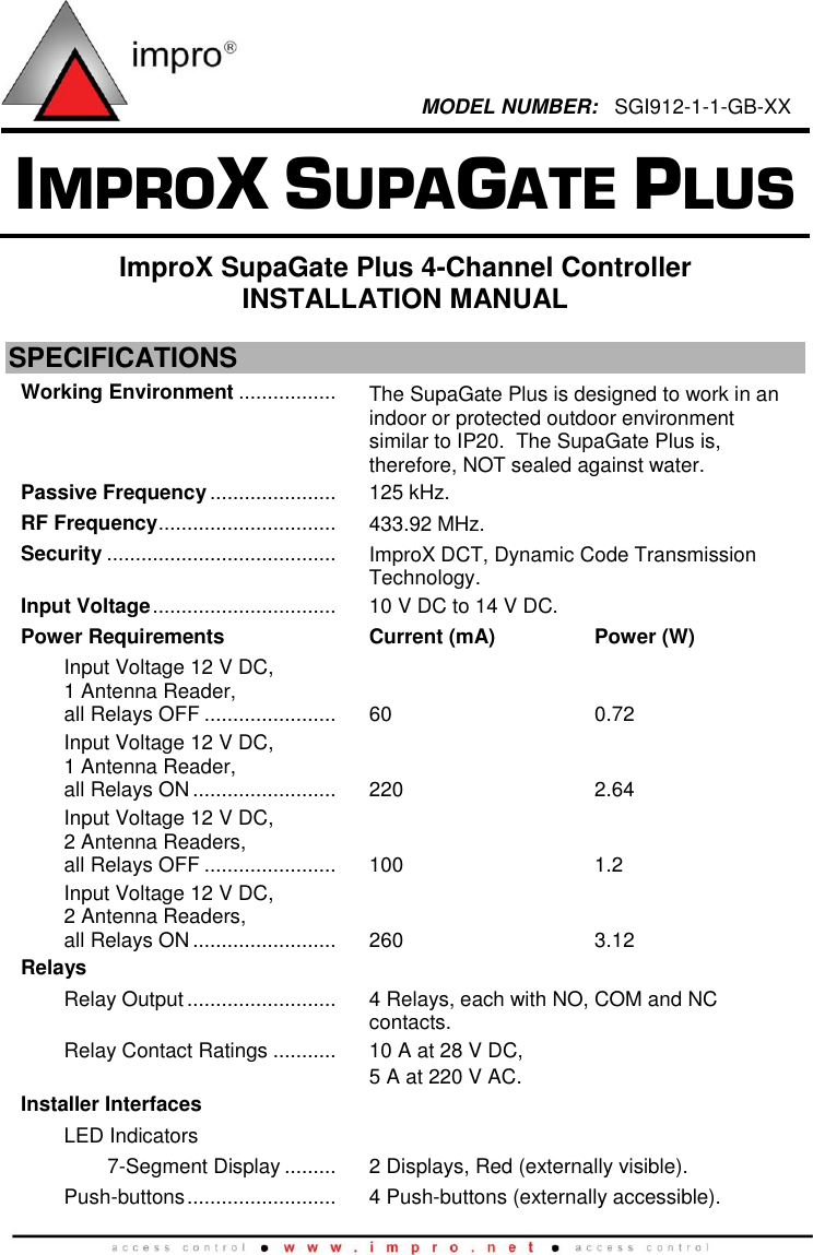 ImproX SupaGate Plus 4 Channel Controller